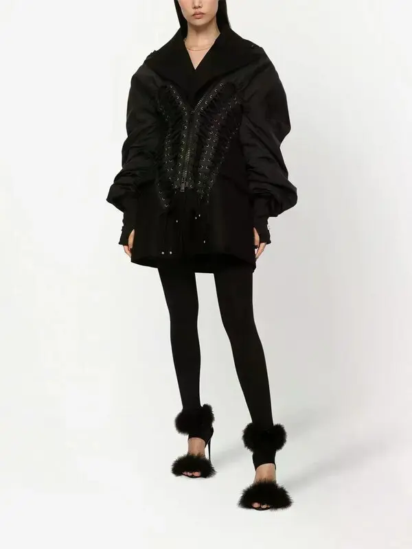 Dolce & Gabbana Lace-up Bomber Jacket