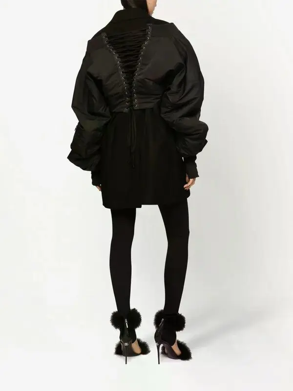 Dolce & Gabbana Lace-up Bomber Jacket