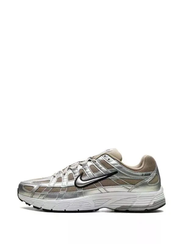 Nike P-6000 Khaki Metallic Silver Sneakers - Neutrals