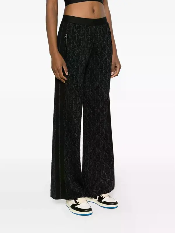 Palm Angels Monogram Jacquard Knit Trousers