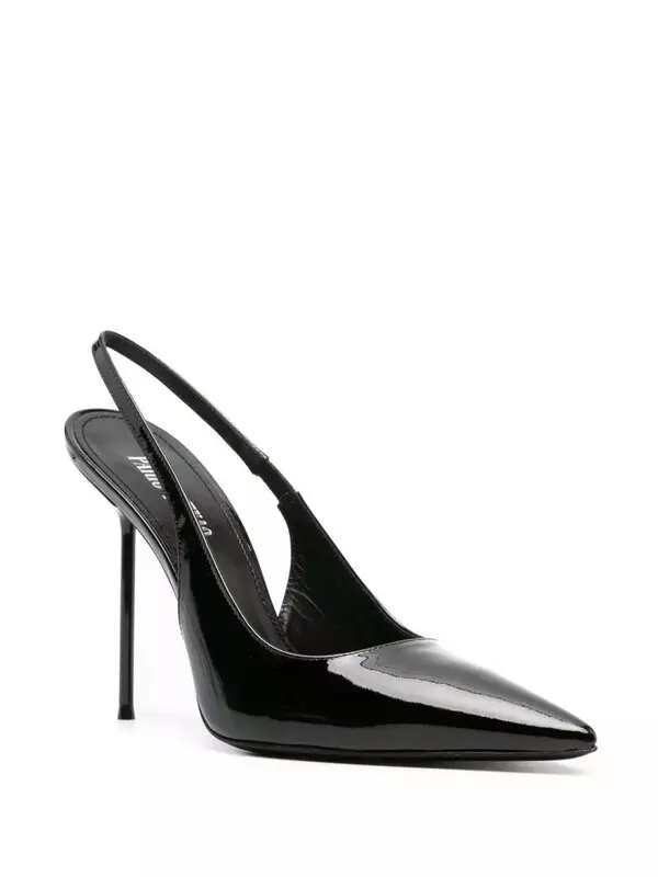 Paris Texas Lidia 120mm Leather Pumps - Black