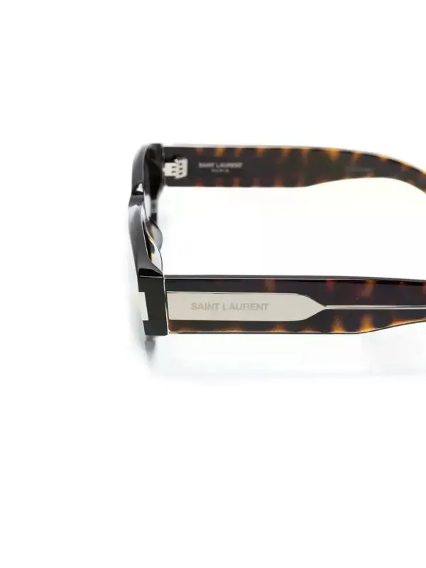 Saint Laurent Tortoiseshell Oval Sunglasses