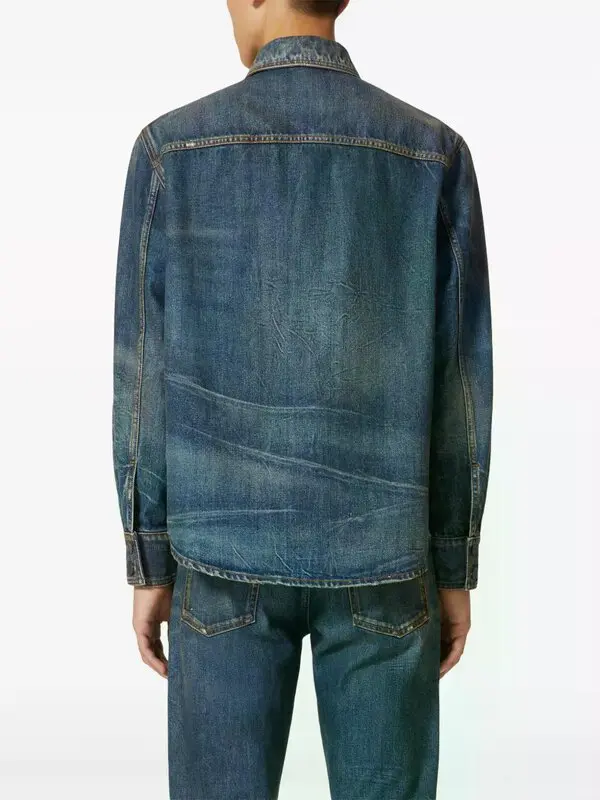 Valentino Garavani V-detail Denim Shirt