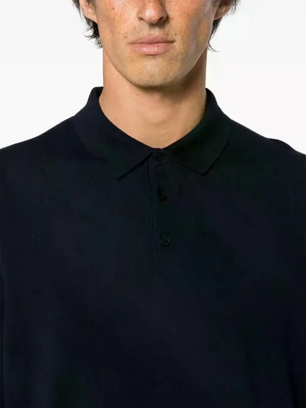 BOSS Fine-knit Polo Jumper