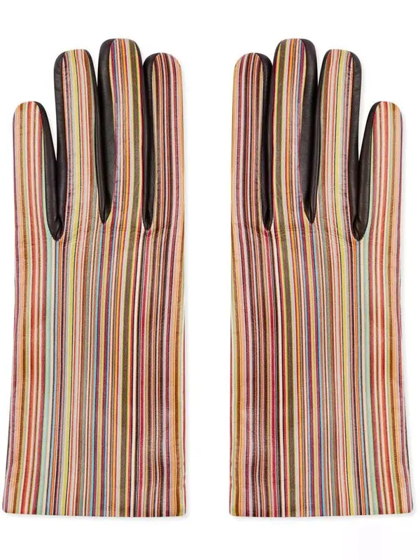 Paul Smith Signature Stripe Lambskin Gloves