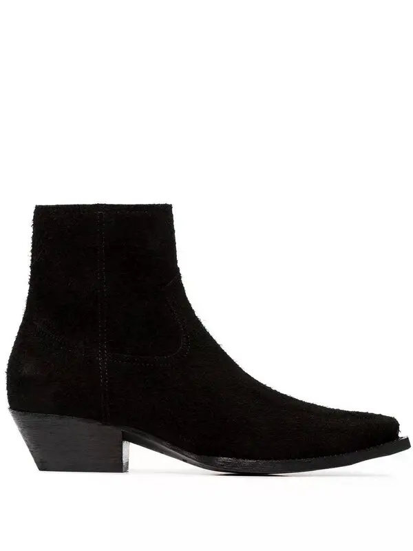 Saint Laurent Lukas 40mm Cowboy Ankle Boots