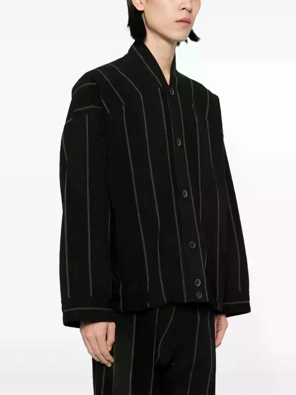 JAN JAN VAN ESSCHE Striped Linen-cotton Jacket