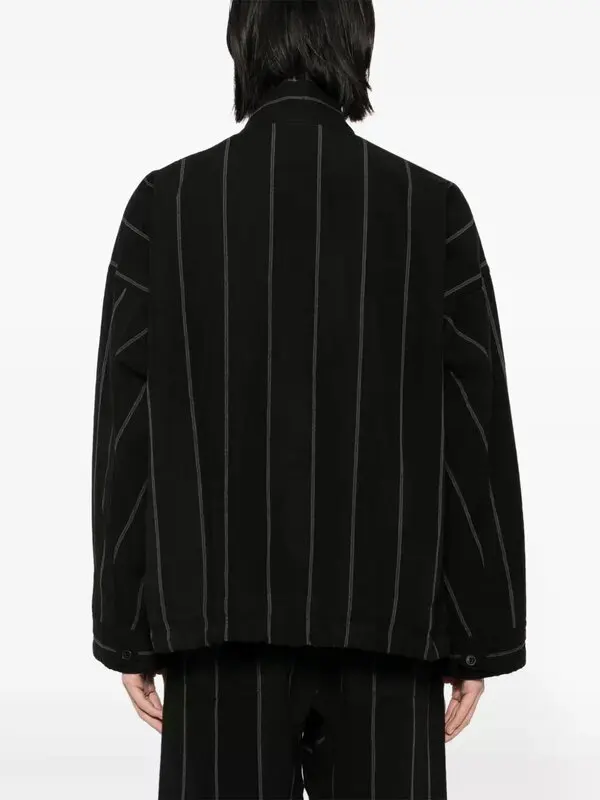 JAN JAN VAN ESSCHE Striped Linen-cotton Jacket