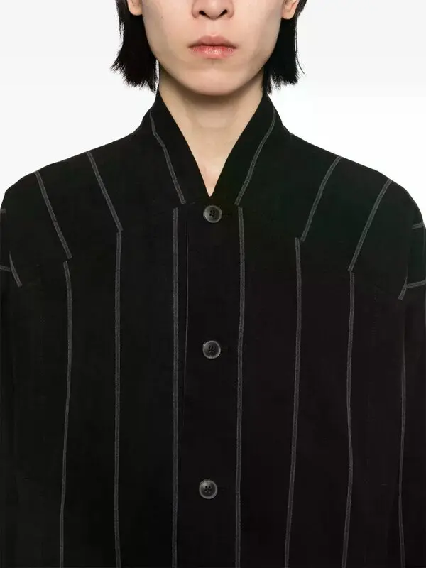 JAN JAN VAN ESSCHE Striped Linen-cotton Jacket