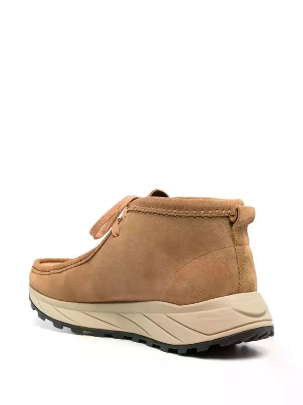 Clarks Suede Lace-up Chunky Sole Boots