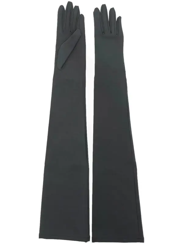 Dolce & Gabbana Elbow-length Stretch Gloves - Grey