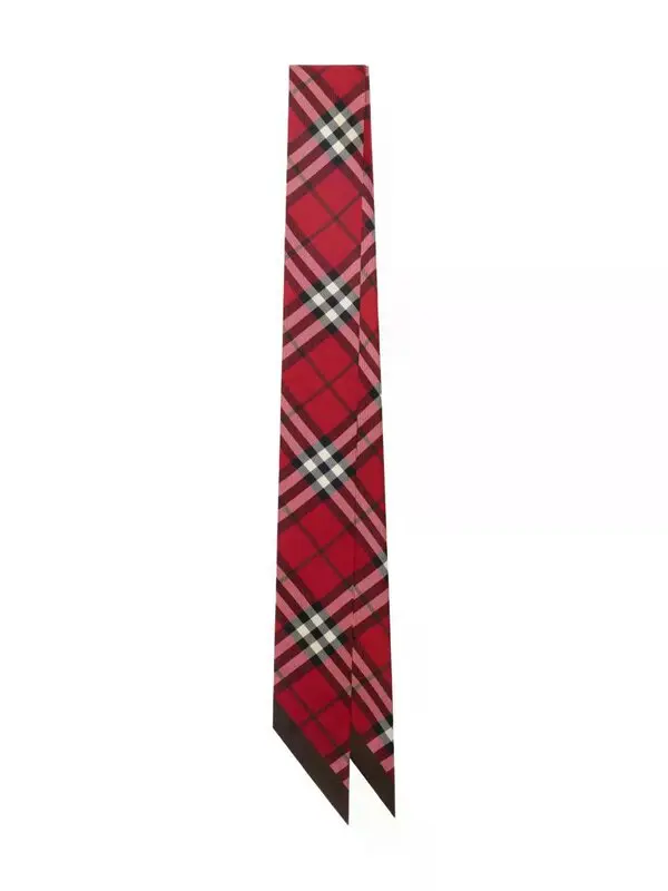Burberry Checked Silk Scarf