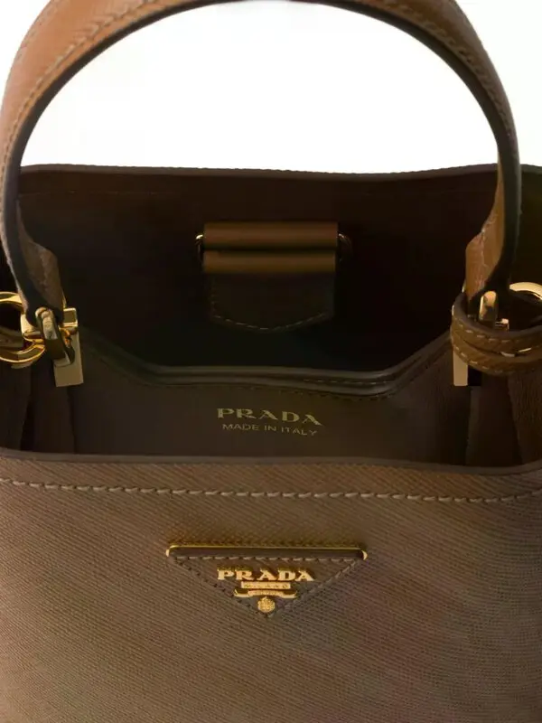 Prada Mini Panier Bucket Bag - Brown