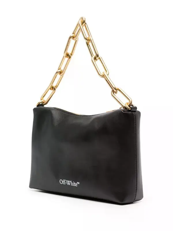 Off-White Block Pouch Leather Shoulder Bag