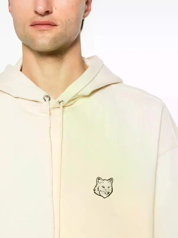 Maison Kitsuné Bold Fox Head Cotton Hoodie - Neutrals