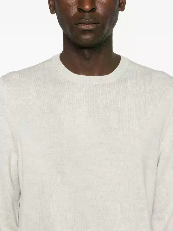 FAY Virgin Wool Knit Sweater - Neutrals