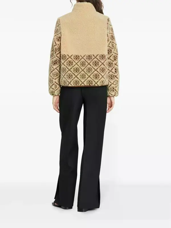 Tory Burch T Monogram Fleece Jacket