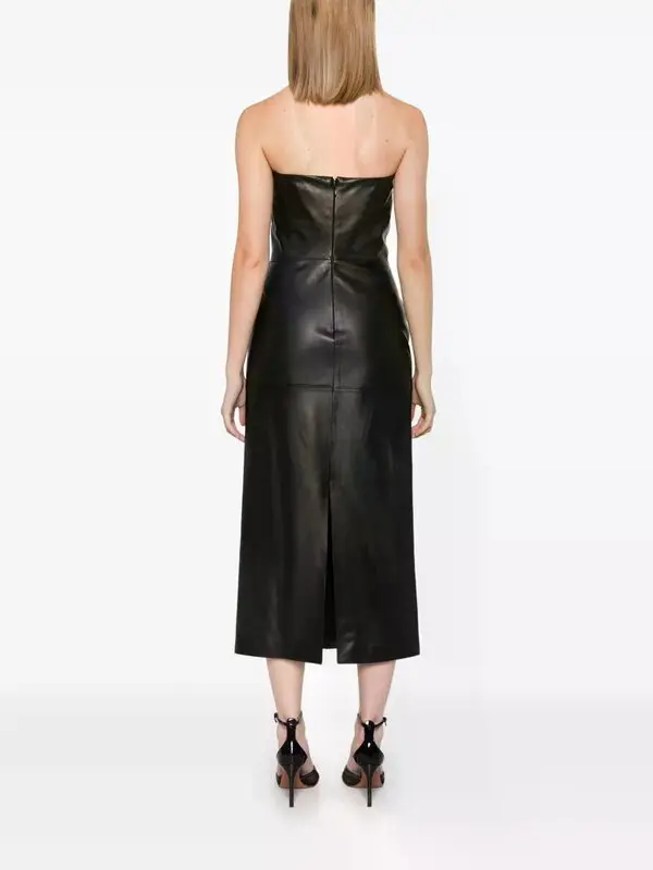 NENSI DOJAKA Leather Midi Dress