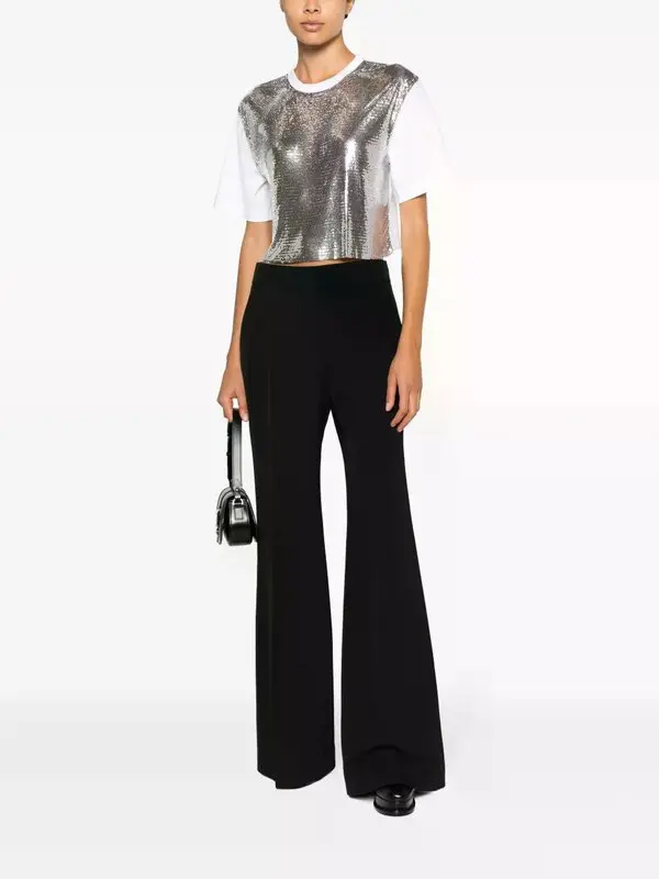 Rabanne Metallic Mesh T-shirt - Silver