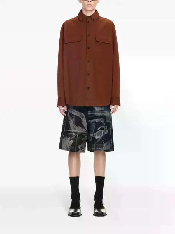 Off-White Ow Emb Cotgab Milit Shirt