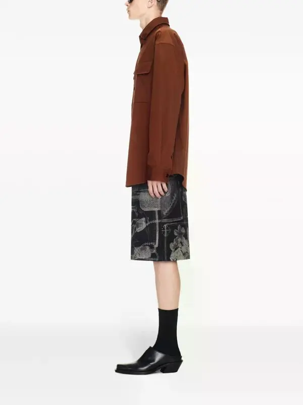 Off-White Ow Emb Cotgab Milit Shirt