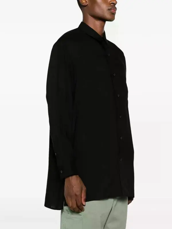 Yohji Yamamoto Drop-shoulder Classic-collar Shirt