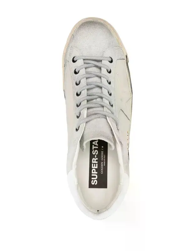 GOLDEN GOOSE Super-star Distressed Leather Sneakers