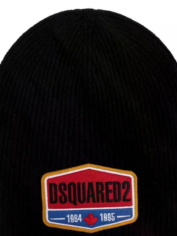 Dsquared2 Logo-appliqué Wool Beanie
