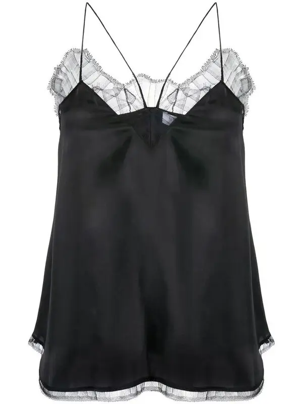 IRO PARIS Lace-trimmed Camisole - Black