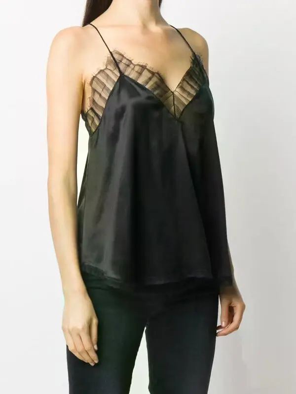 IRO PARIS Lace-trimmed Camisole - Black
