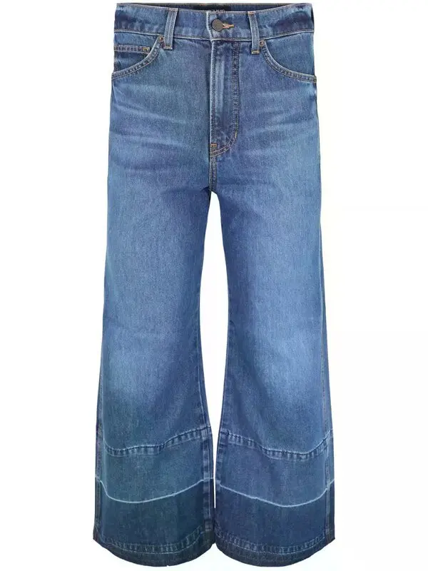 Veronica Beard Taylor High-rise Wide-leg Jeans