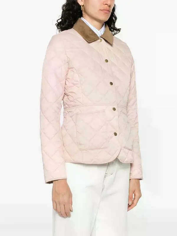 Barbour Deveron Quilted Jacket - Pink