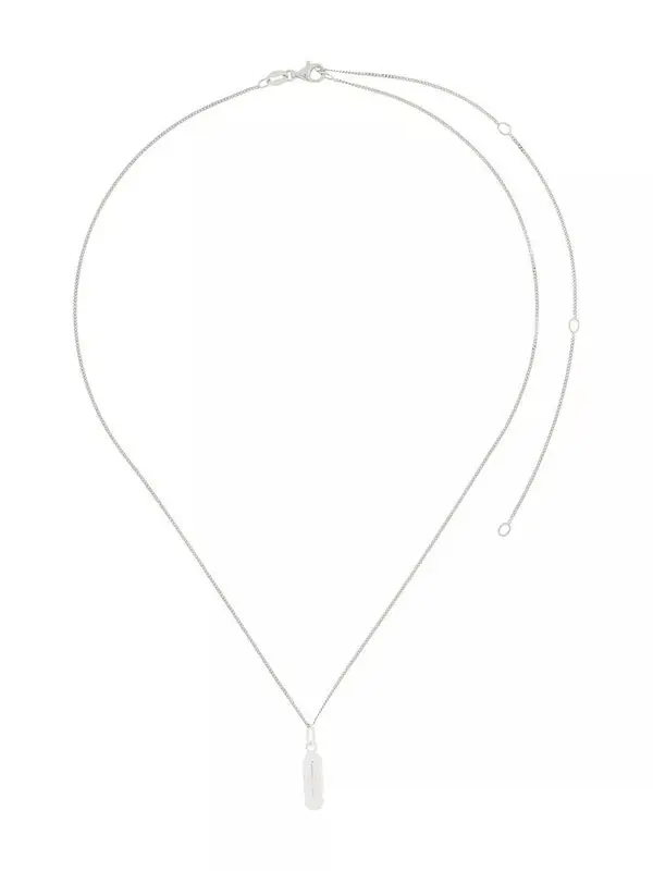 TRUE ROCKS Mini Pill Pendant Necklace - Silver