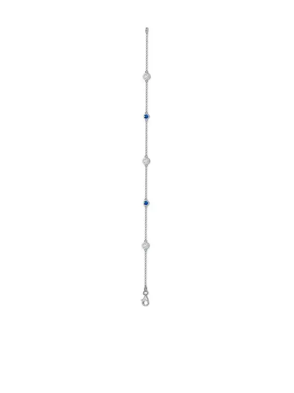 PRAGNELL 18kt White Gold Sapphire And Diamond Bracelet - Silver