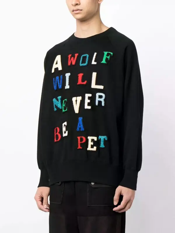 Undercover Patch-lettering Cotton Sweatshirt