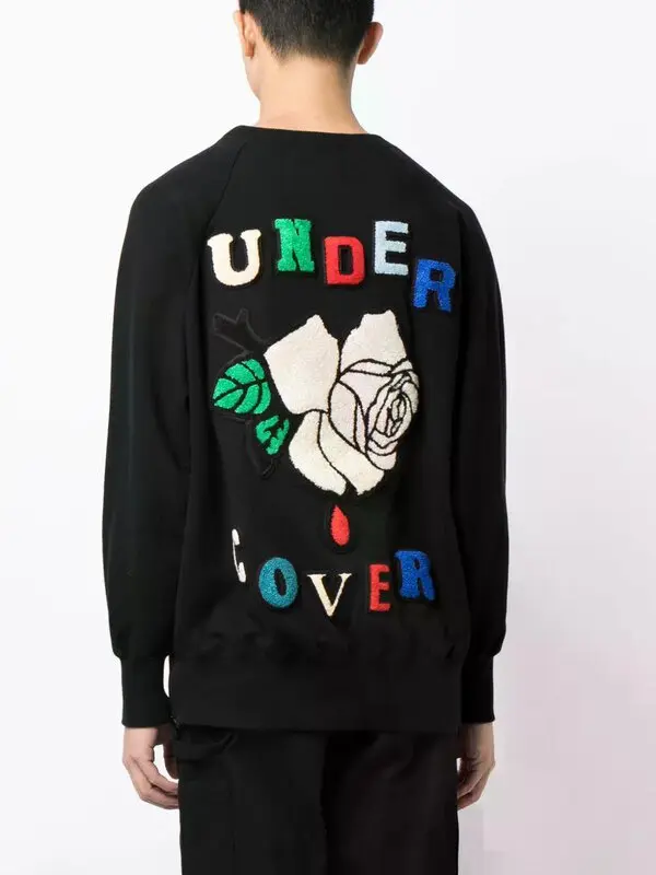 Undercover Patch-lettering Cotton Sweatshirt