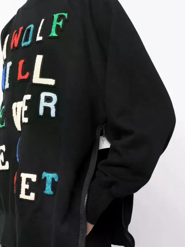 Undercover Patch-lettering Cotton Sweatshirt