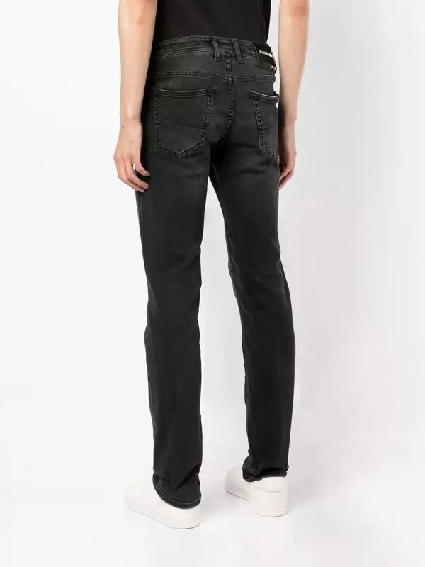 Jacob Cohen Mid-rise Slim-fit Jeans - Black