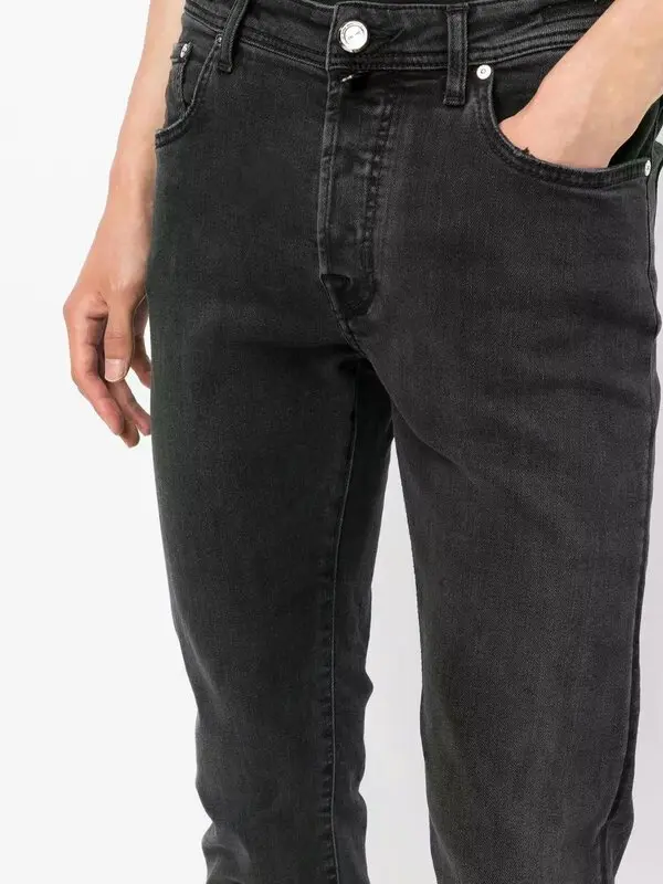 Jacob Cohen Mid-rise Slim-fit Jeans - Black