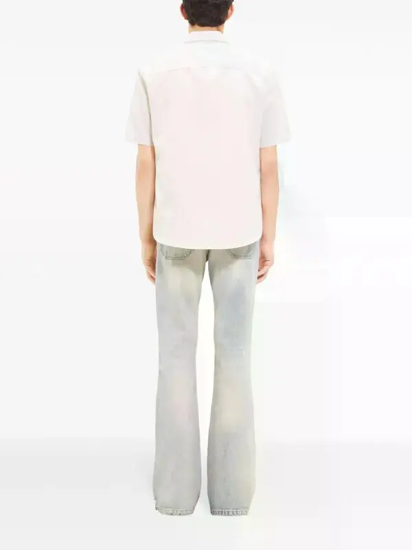 COURREGES Zip-up Twill Shirt