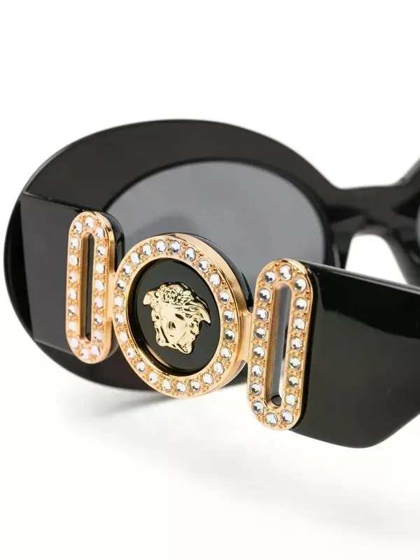 Versace Medusa Oval-frame Sunglasses