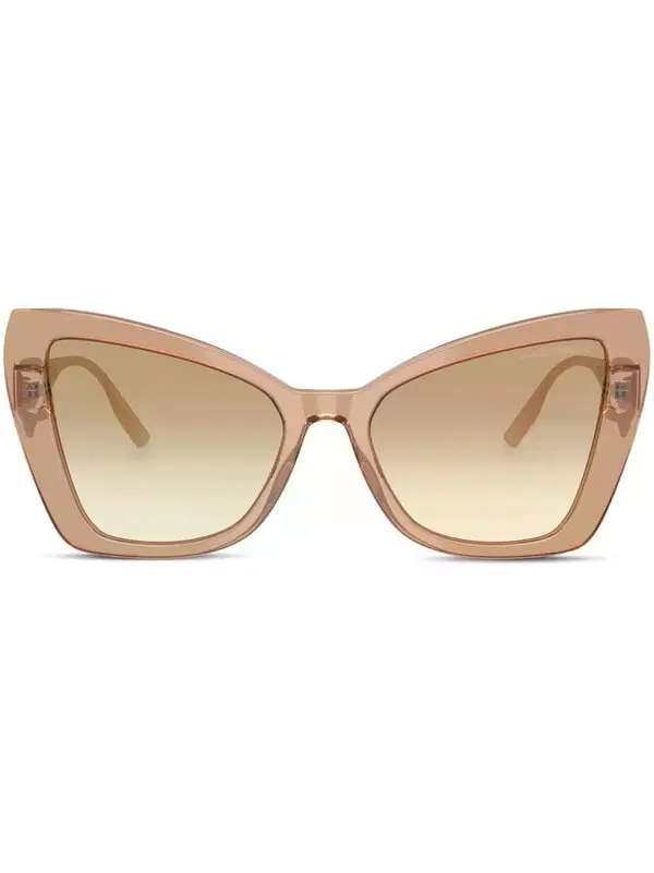 Dolce & Gabbana Butterfly-frame Sunglasses - Neutrals