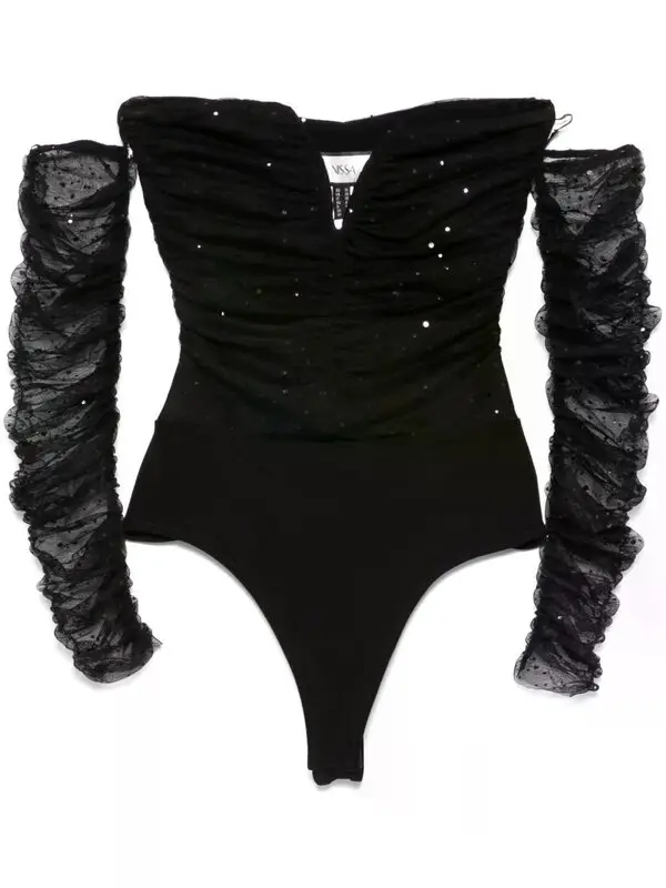 NISSA Polka-dot Bodysuit