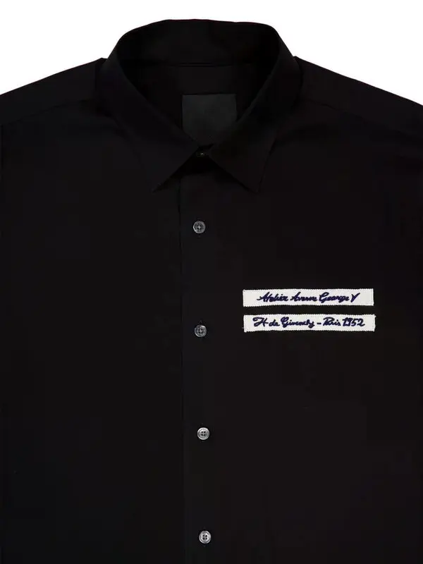 Givenchy Shirt In Poplin With Gros Grain