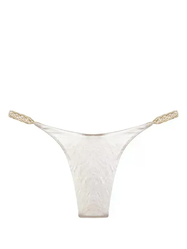 ISA BOULDER Braided-straps Reversible Bikini Bottoms