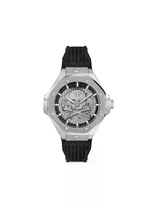 Philipp Plein Skeleton Royal 44mm Timepiece - Silver