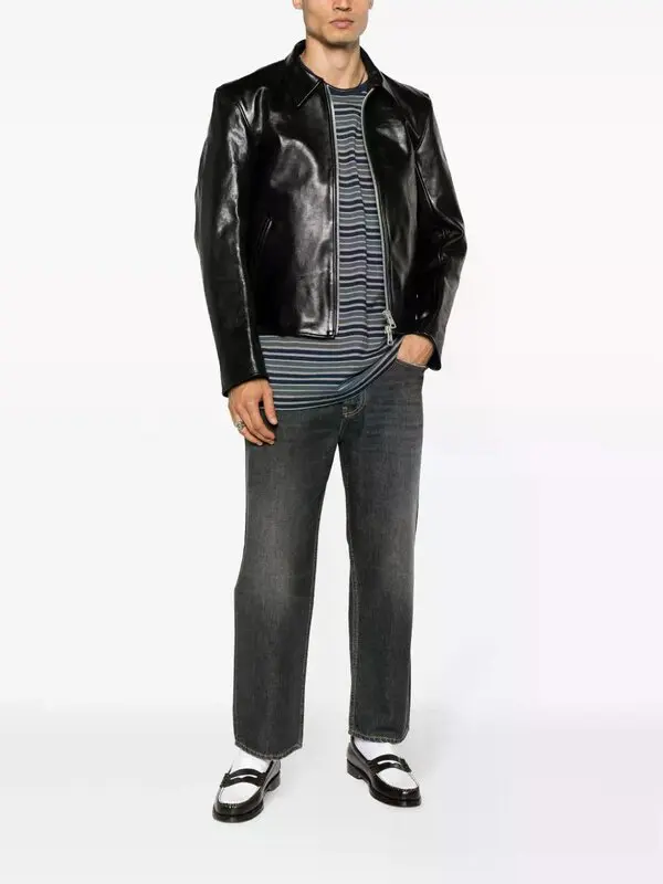 GOLDEN GOOSE Logo-patch Cropped Jeans