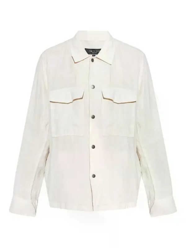 Rag & Bone Linen Shirt Jacket - Neutrals