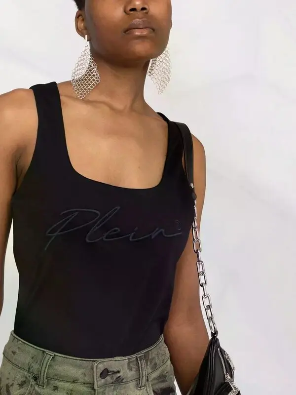 Philipp Plein Logo-embroidered Tank Top