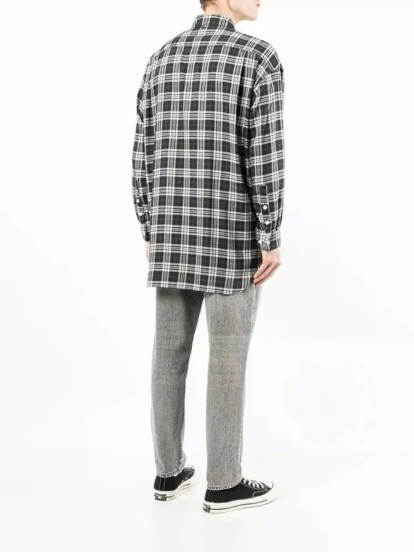 UNDERCOVERISM Patchwork Plaid Long-sleeve Shirt